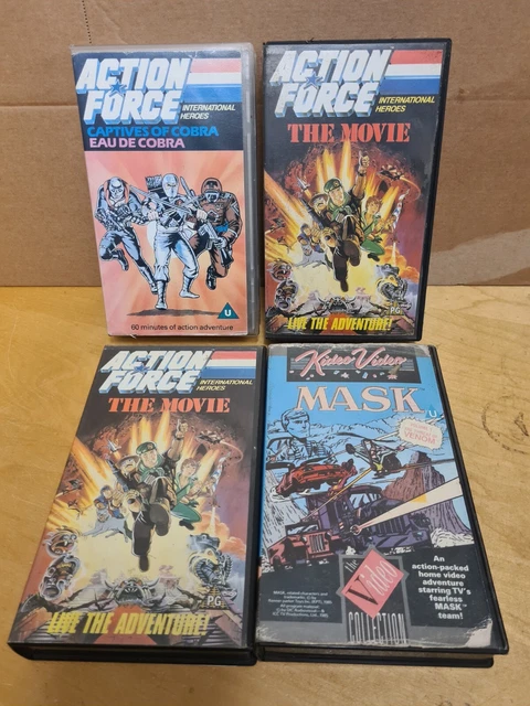 VHS TAPES 1980S Cartoons Action Force M.a.s.k 80s Kids Tv Cartoons Uk ...