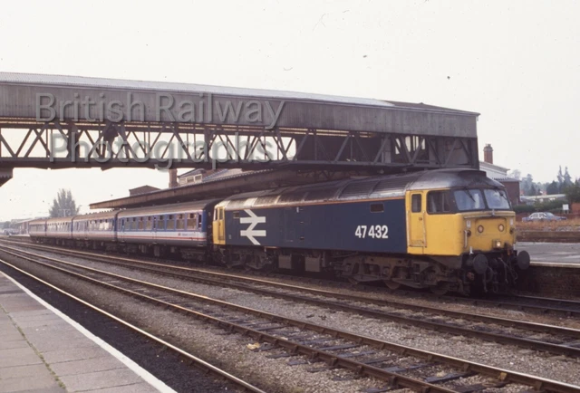 35MM SLIDE BR British Railways Diesel Loco 47432 Class 47 at Hereford ...