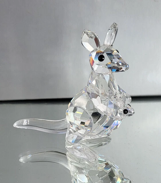 SWAROVSKI KANGAROO WITH baby Joey kangaroo with baby 181756 excellent ...