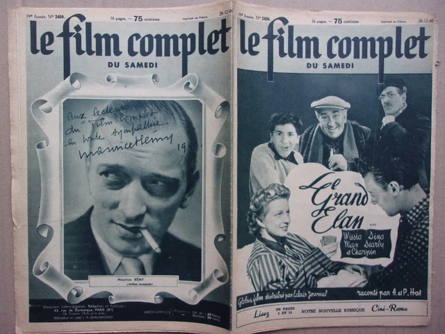 LE FILM COMPLET n° 2450 de 1940 " Le Grand Elan " Max Dearly-Wissia ...
