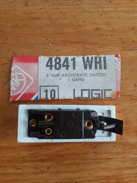 RARE NEW /VINTAGE 1970'S Mk Light Switch Plate 2 Way Rocker Arkatrave ...