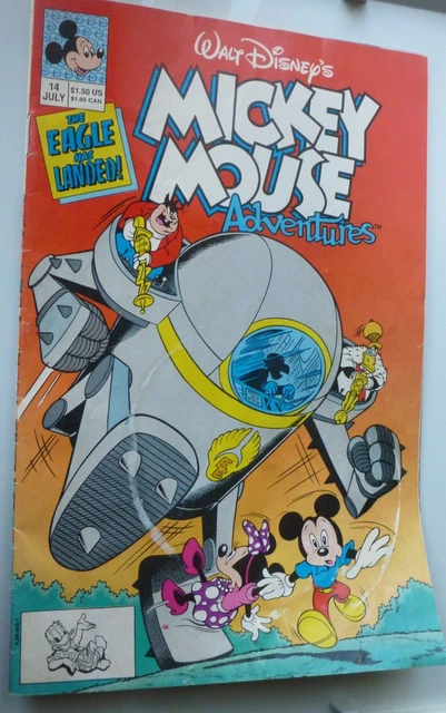 WALT DISNEY MICKEY Mouse Adventures Magazine 14 July 1990`S £1.50 ...