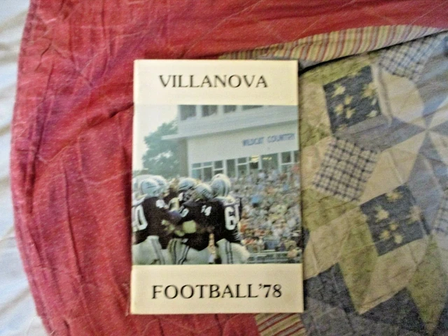 1978 VILLANOVA WILDCATS FOOTBALL MEDIA GUIDE Annuaire HOWIE LONG ...