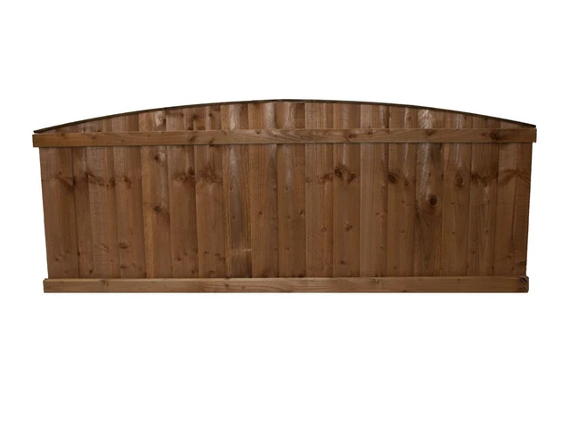 HEAVY DUTY FEATHER edge fence panel arch top 6ft wide/ 3ft £33.60 ...