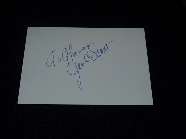 GEORGE C. SCOTT - signed card - movie, cinéma - signed, autographe, オート ...
