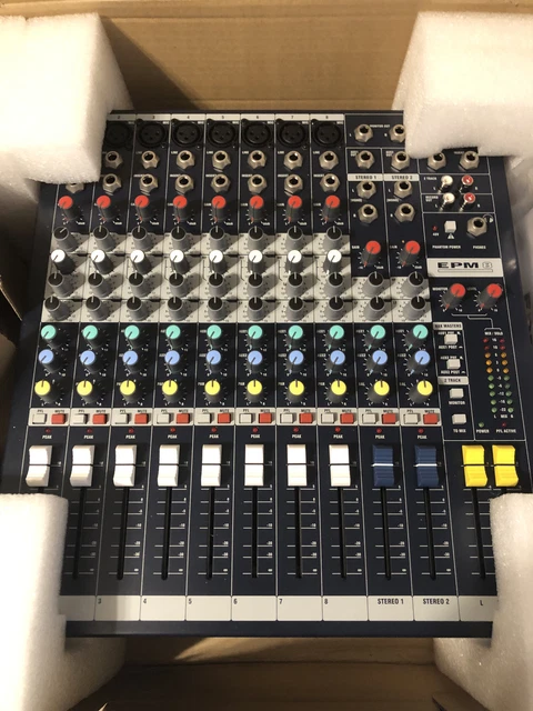 SOUNDCRAFT EPM8 8CHANNEL High Performance Audio Mixer, Open Box, Never ...