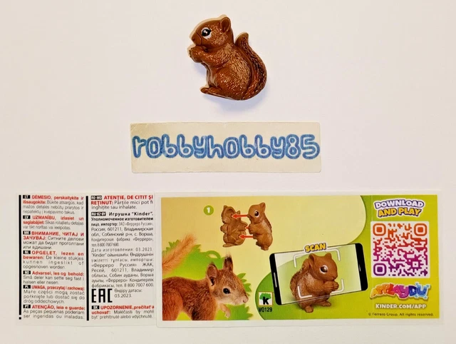VQ129 SQUIRREL + BPZ (EAC 10.2023) KINDER Surprise Italy 2024/25 ...