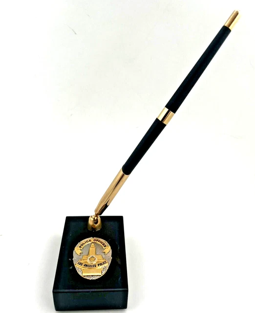 VINTAGE LAPD POLICE Officer Los Angeles Police Department Desk Pen ...