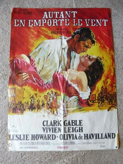 ANCIENNE AFFICHE CINÉMA "Autant Emporte Le Vent " Etat Correct 60 X 80 EUR 35,00 - PicClick FR