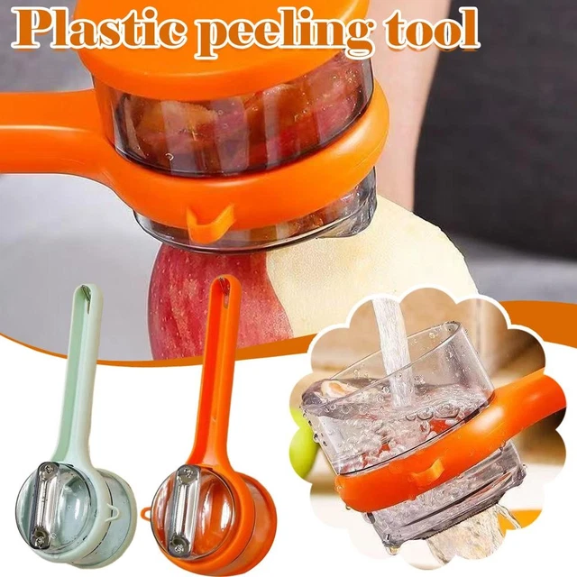 STORAGE PLASTIC PEELER Fruit Vegetable Peeler Kitchen Tool with Comfort ...