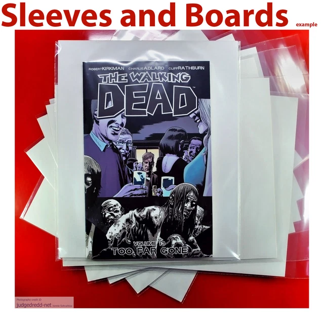 THE WALKING DEAD Comic Bags ONLY Size2 for Issues and Graphic Novels x ...