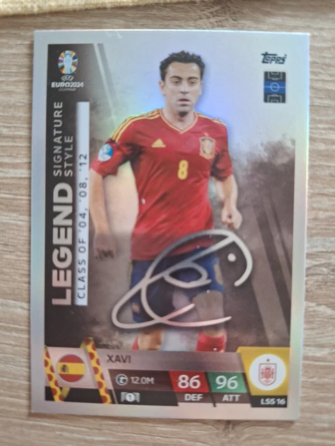 TOPPS MATCH ATTAX UEFA EURO 2024 Xavi Legend Spain Spagna #LSS16 EUR 1 ...