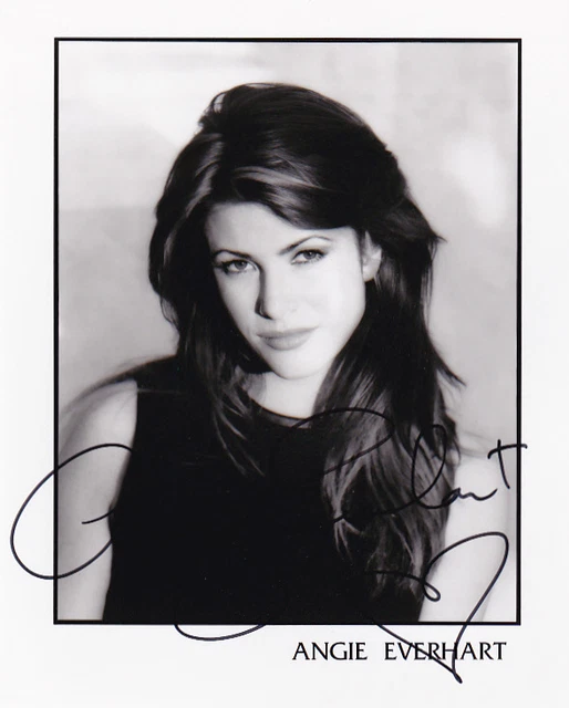 AUTOGRAPHE DE ANGIE EVERHART / mannequin et actrice / photo 20x25 EUR ...