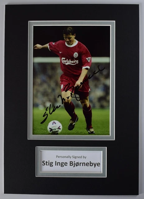 STIG INGE BJORNEBYE Signed Autograph A4 photo display Liverpool Football AFTAL £19.99 - PicClick UK