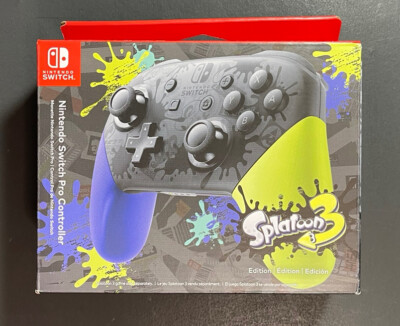 OFFICIAL NINTENDO SWITCH Pro Controller [ Splatoon 3 Limited Edition ...