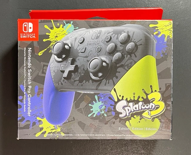 OFFICIAL NINTENDO SWITCH Pro Controller [ Splatoon 3 Limited Edition ...