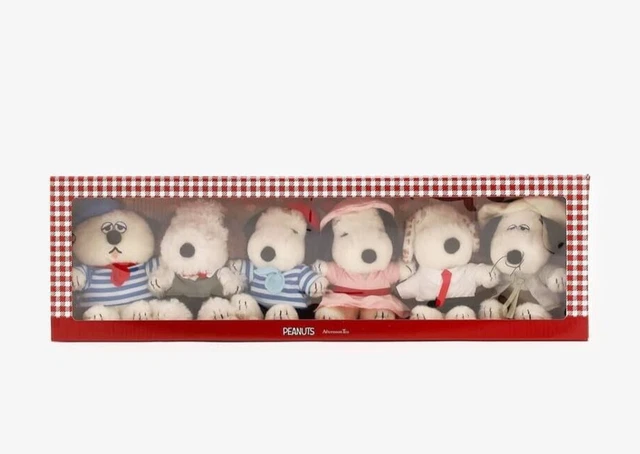 PEANUTS SNOOPY AND friends Plush Toy Set of 6 with Box Limited OOP NEW ...