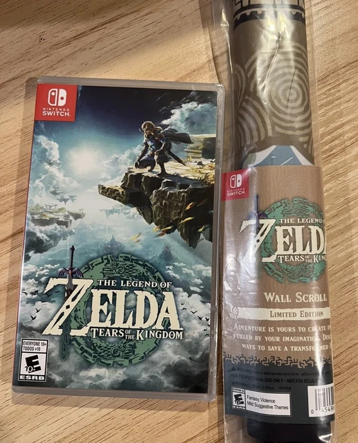 THE LEGEND OF Zelda Tears of the Kingdom Gold Wall Scroll SHIPS NOW LE ...