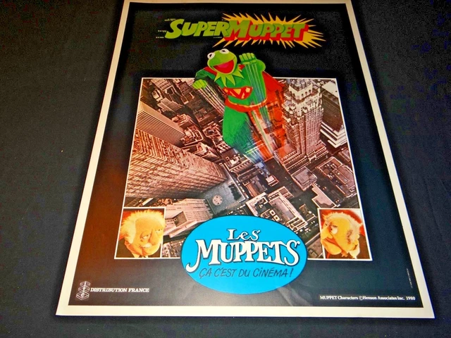 LES MUPPETS SUPERMAN super muppet ! rare affiche cinema 1980 EUR 140,00 ...