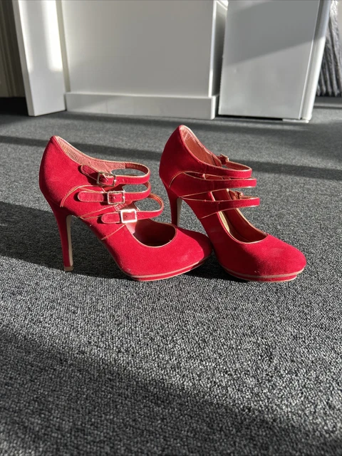 SIZE 3 LADIES Shoes Red Stilettos £0.99 - PicClick UK