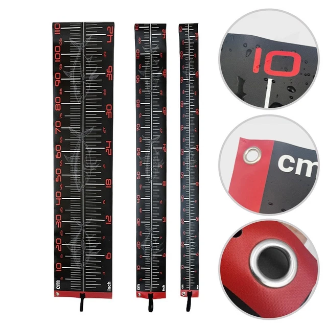 FISH MEASURING RULER Portable Ruler Mat Waterproof PVC Wrinkle ...