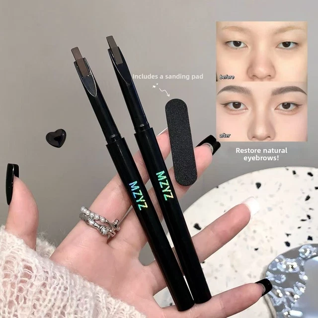 CRAYON À SOURCILS double extrémité anti-transpiration longue durée avec ...