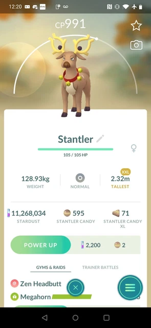 STANTLER XXL - Pokémon Trade Go £4.38 - PicClick UK