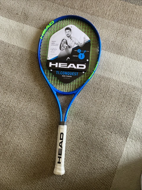 HEAD TI. CONQUEST Tennis Racket - Pre-Strung Head Light Balance 27 Inch ...
