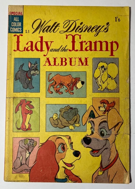 WALT DISNEY'S LADY and the Tramp Album Comic 1956 Printed in Australia ...