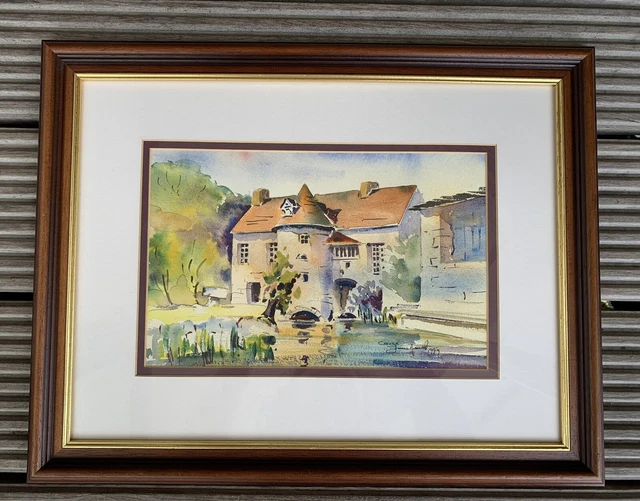 WATERCOLOUR SIGNED BY James Merriott ‘Moulin De Couze, Dordogne’ 1999 ...