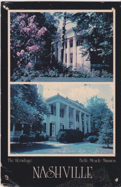 SPLIT VIEW-THE HERMITAGE & Belle Meade Mansion-NASHVILLE, Tennessee $1. ...