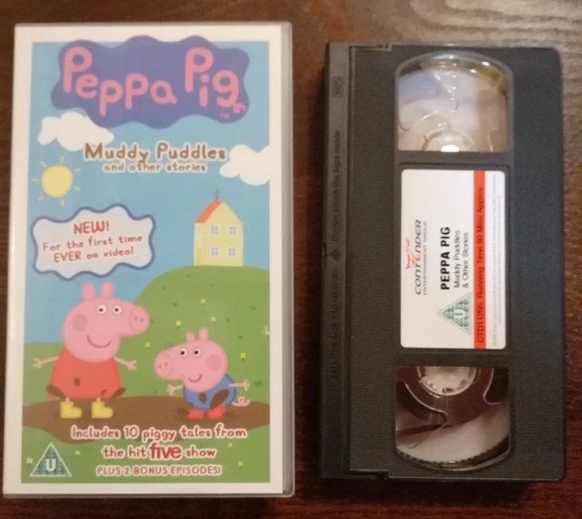 PEPPA PIG 'MUDDY Puddles' VHS tape (2004) great condition/ rare £25.00 ...