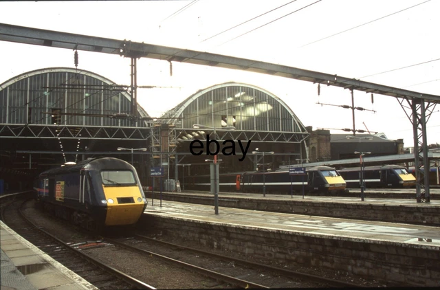 35MM RAILWAY SLIDE - HST Class 43. 43290 & Class 91. 91112 @ Kings ...