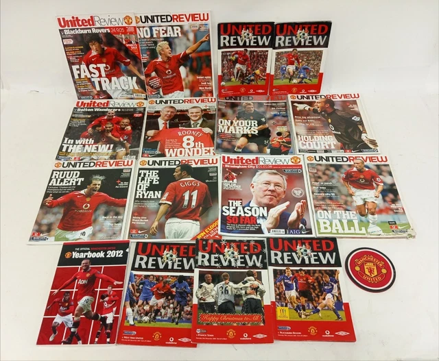 MANCHESTER UNITED UNITED Review Programmes & Yearbook Collection ...