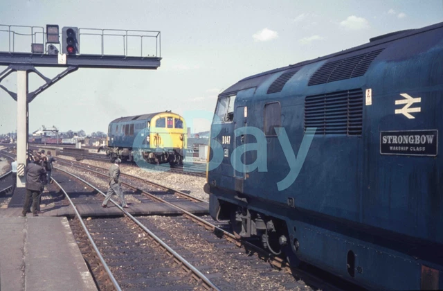 35MM RAILWAY SLIDE of Class 42 Warship D847 Copyright to Buyer £4.99 ...