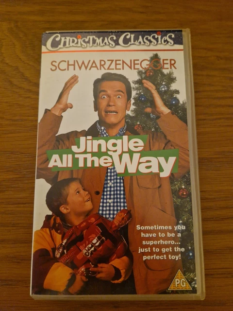 JINGLE ALL THE Way (VHS, 1996) Arnold Schwarzenegger - Christmas Movie ...