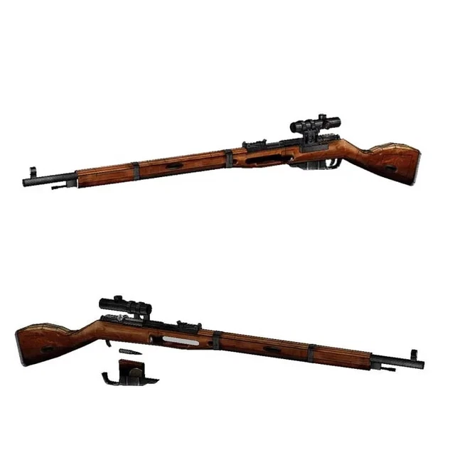 3D HANDMADE PAPER Model Gun 120cm Kit EUR 49,19 - PicClick FR