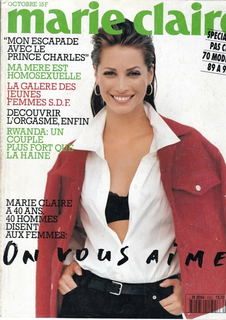 MARIE CLAIRE FRANCE 1994 Christy Turlington Renee Simonsen Dayle Haddon ...