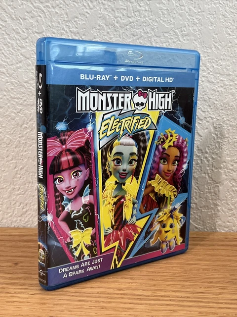 MONSTER HIGH: ELECTRIFIED (Blu-Ray + DVD, 2017) 2-Disc Set EUC! SEE ...