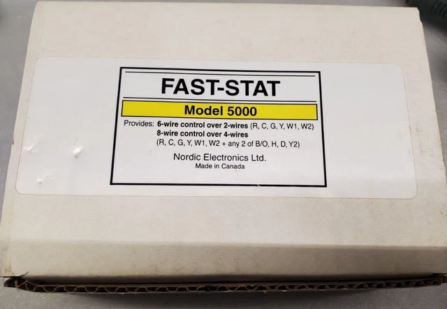 NEW FAST-STAT MODEL 5000 Thermostat Wire Extender (Adds Four Wires ...