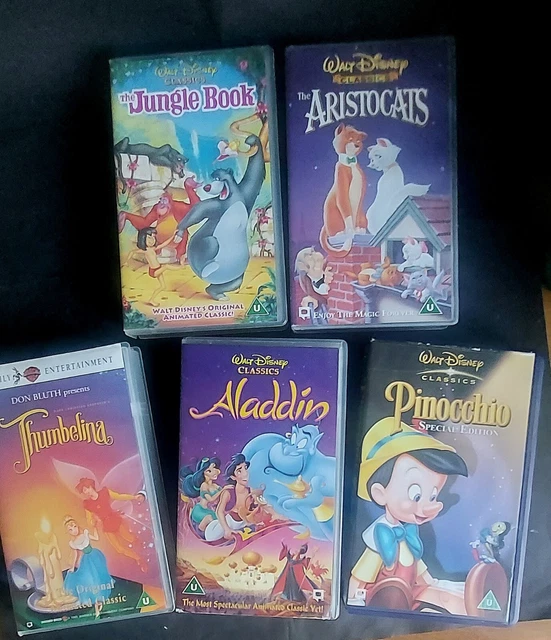 Vtg Vhs Disney Bundle 5 Classic Movies Retro Classic Disney £799 7529