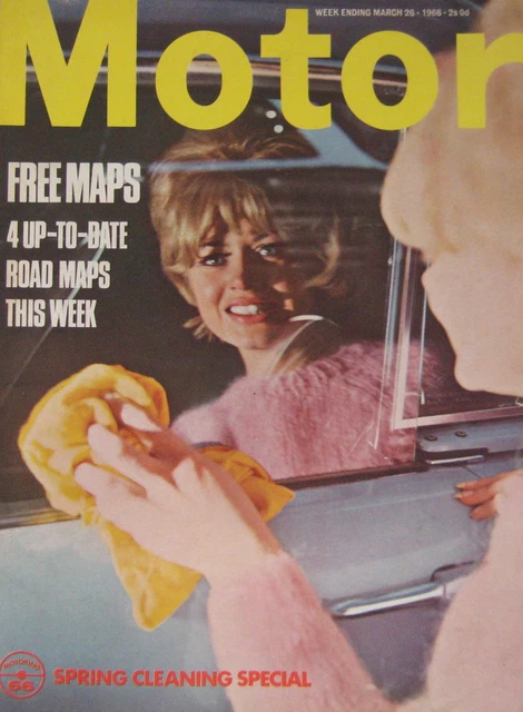 MOTOR MAGAZINE 26 March 1966 featuring Toyota Corona road test, Ford ...