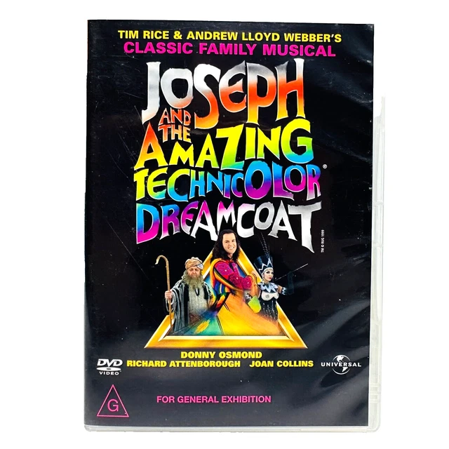 JOSEPH AND THE Amazing Technicolor Dreamcoat DVD Movie Region 4 PAL ...