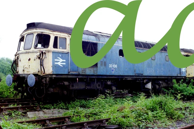 UK RAILWAYS 35MM COLOUR NEGATIVE: 33106 at EASTLEIGH CCE YARD 06-06 ...