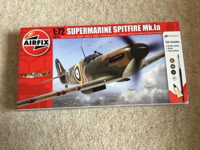 AIRFIX SUPERMARINE SPITFIRE Mk.1a MODEL KIT ~ MODEL NUMBER A68206 ~ SCALE 1:72 £5.50 - PicClick UK