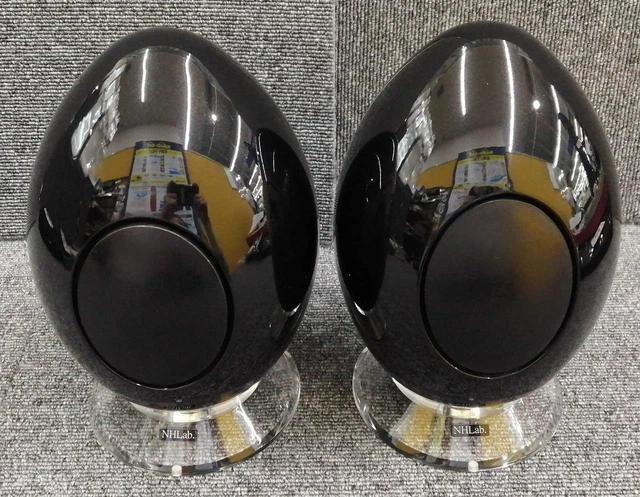 NHLAB NH-B1 EGG-SHAPED Speaker Pair w/ Box Cable Works Fine Tested TB01 ...