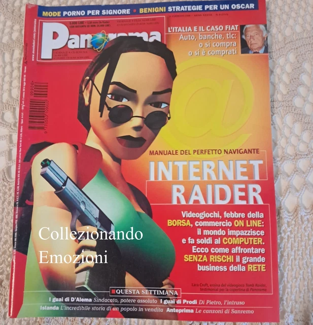 PANORAMA-N.6 1999-INTERNET RAIDER-SANREMO 89-Cofferati-Agnelli-Benigni ...