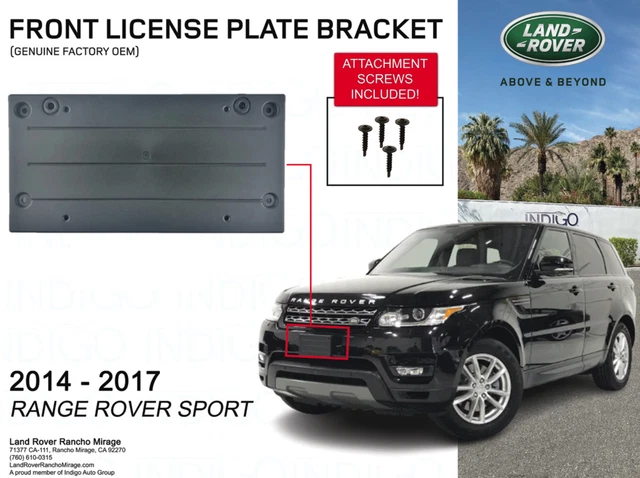 RANGE ROVER SPORT Front Bumper License Plate Mounting Bracket LR045043 ...