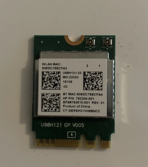 REALTEK MODEL RTL8723BE WIFI Card for HP P/N 792204-001 £6.99 - PicClick UK