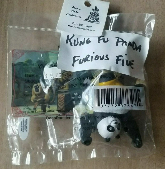 KUNG FU PANDA 3 Po & Furious 5 DecoPac 7647 Birthday Party Cake Topper ...